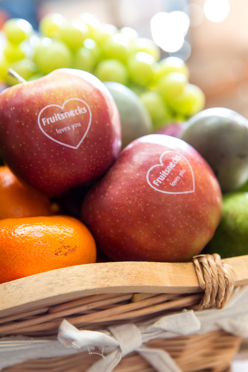 Découvrez nos exemples | Dites-le avec des fruits! | Logofruit.be
